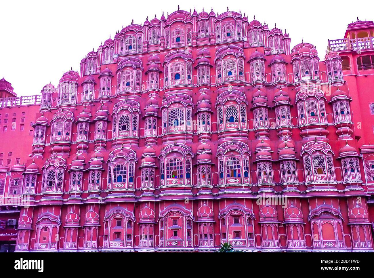 Hawa Mahal is a palace in Jaipur, India. Made with the red and pink ...