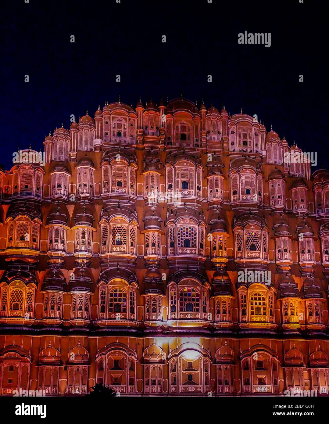 Hawa Mahal is a palace in Jaipur, India. Made with the red and pink ...