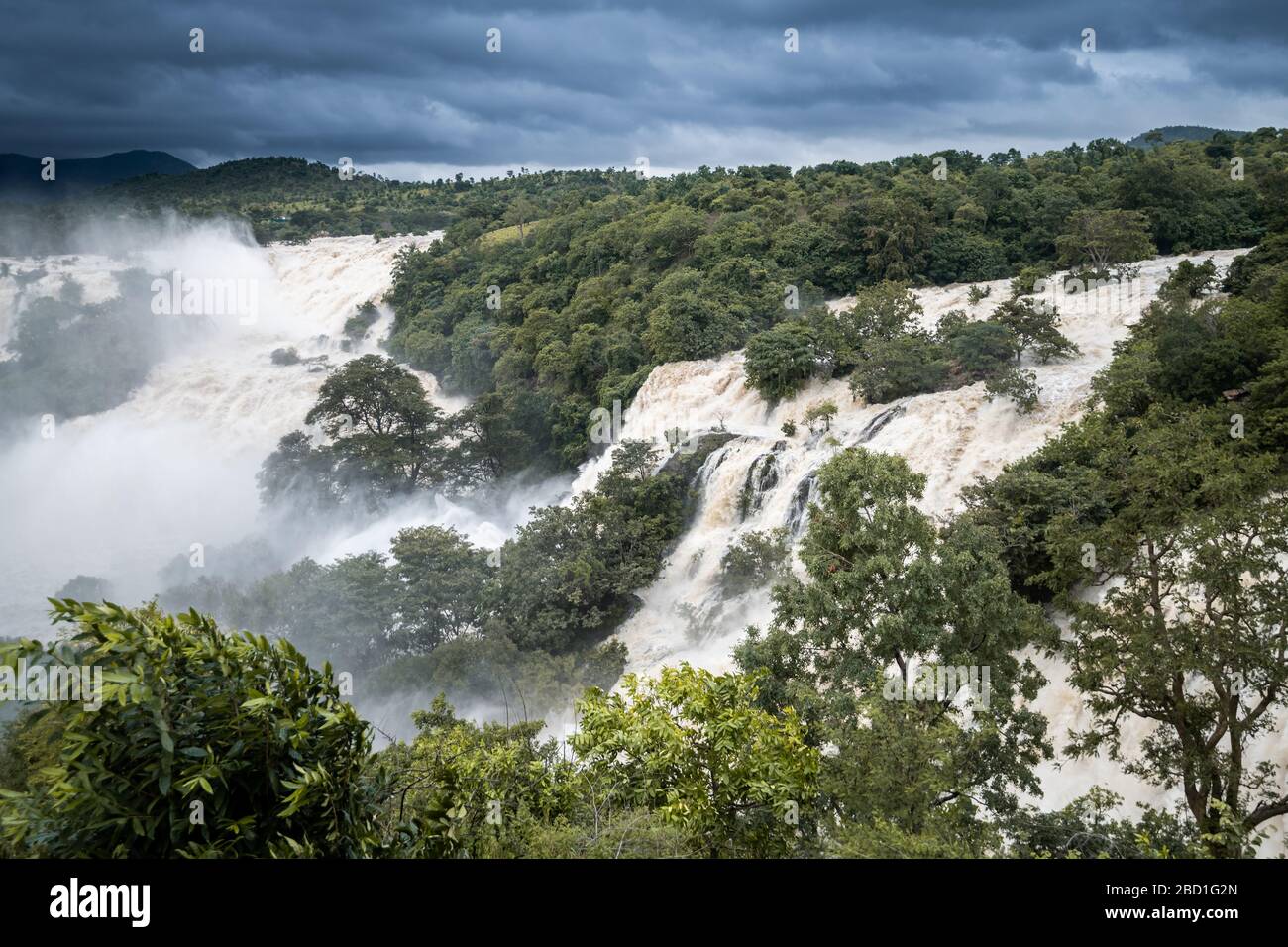 Shivanasamudra falls in Chamarajanagar District of the state of ...