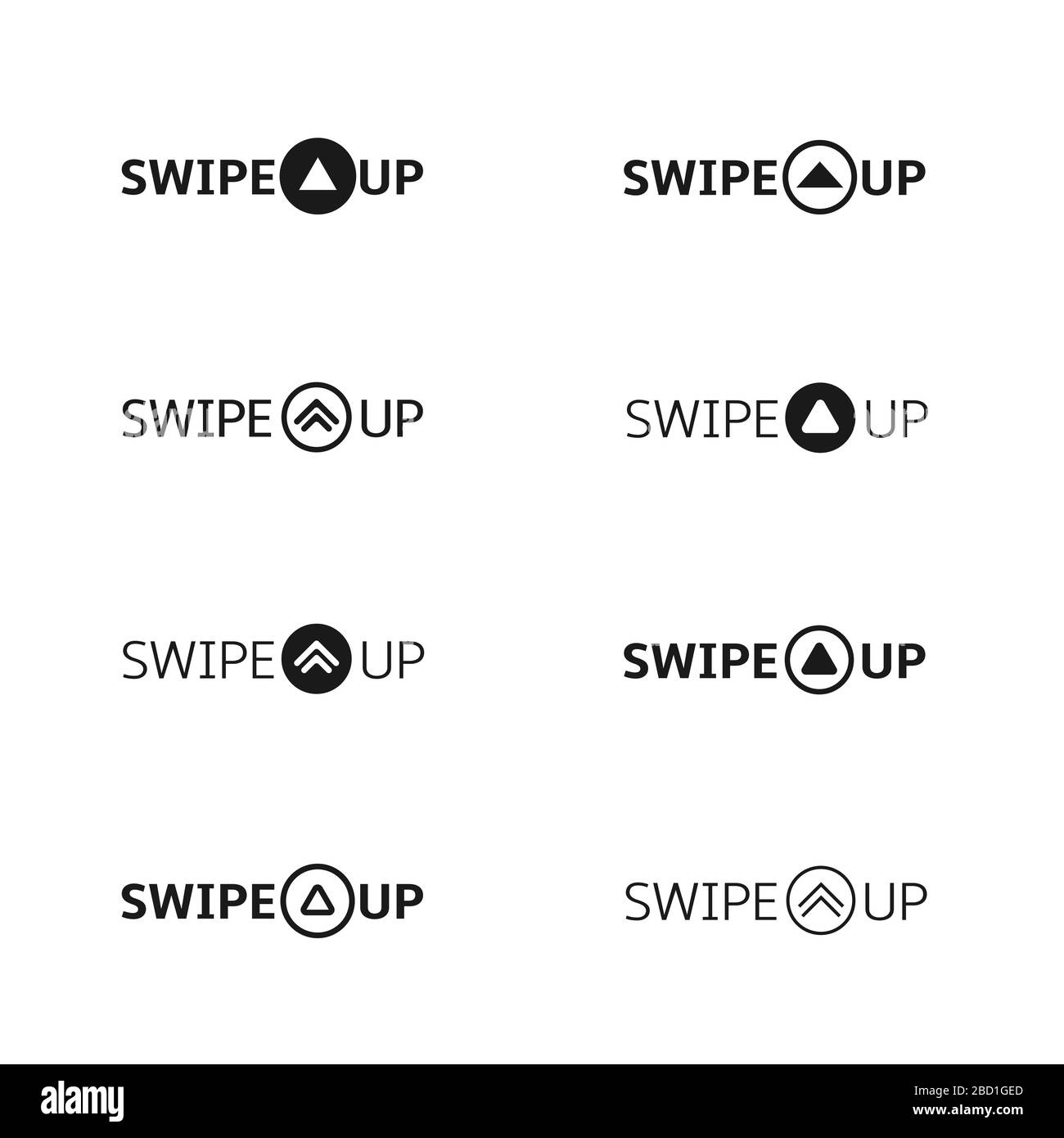 Swipe up icon set Stock Vector Image & Art - Alamy