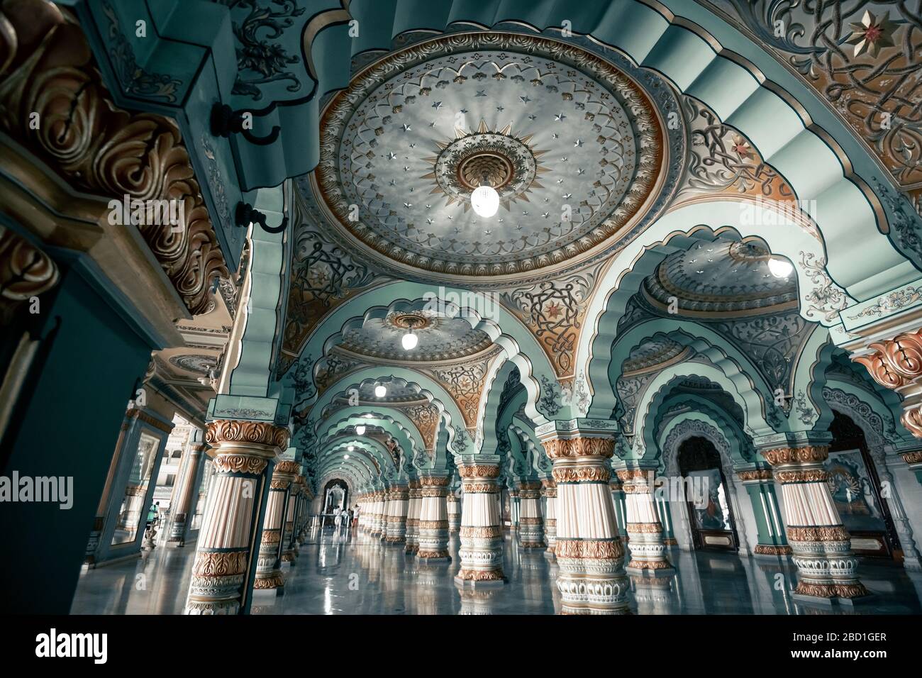 Mysore palace interior hi-res stock photography and images - Alamy
