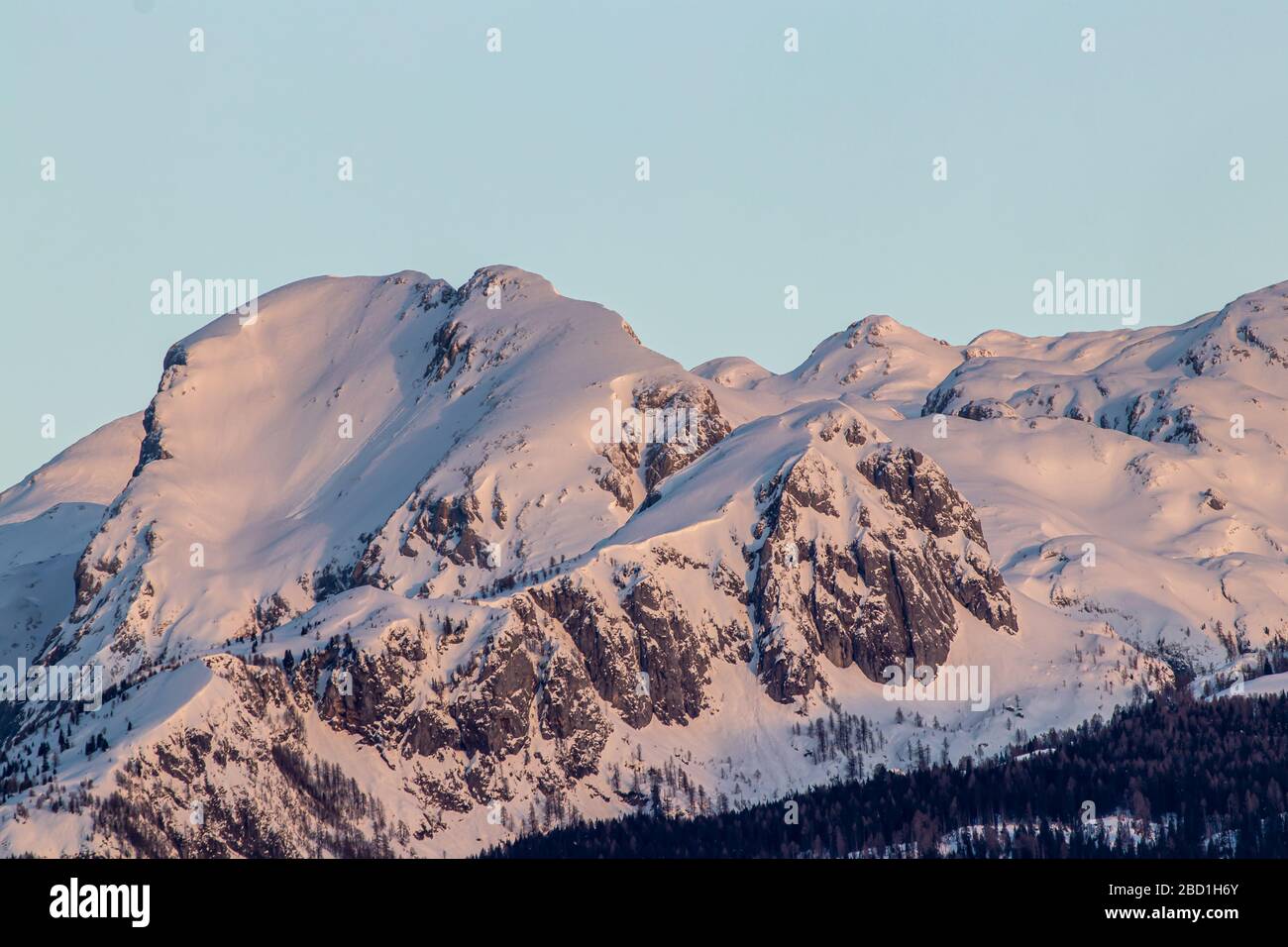 Ogradi and Debeli vrh in morning sunlight, winter time Stock Photo - Alamy