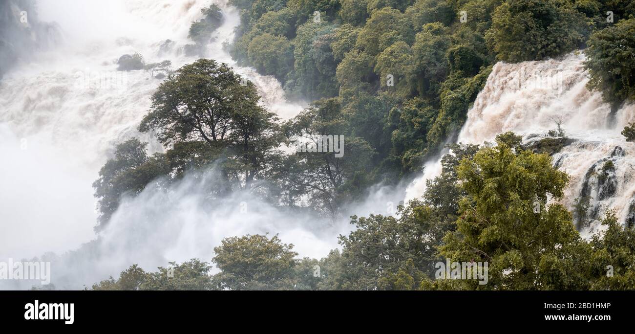 Shivanasamudra falls in Chamarajanagar District of the state of ...