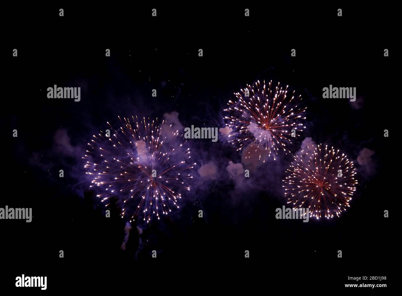 Festive fireworks in sky sparkles hi-res stock photography and images ...
