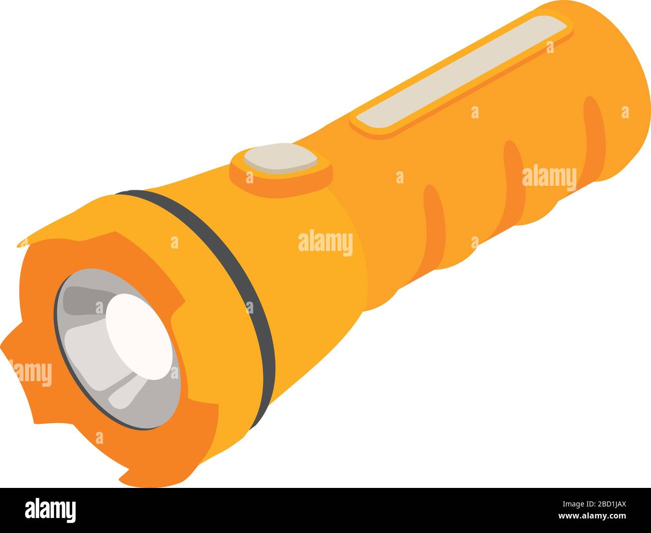 Flashlight icon. Isometric of flashlight vector icon for web design ...