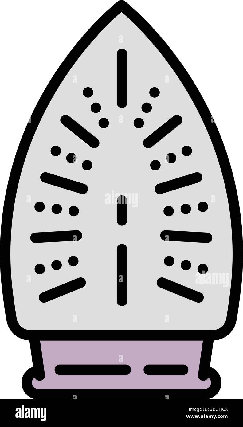 Smoothing iron icon. Outline smoothing iron vector icon for web design ...