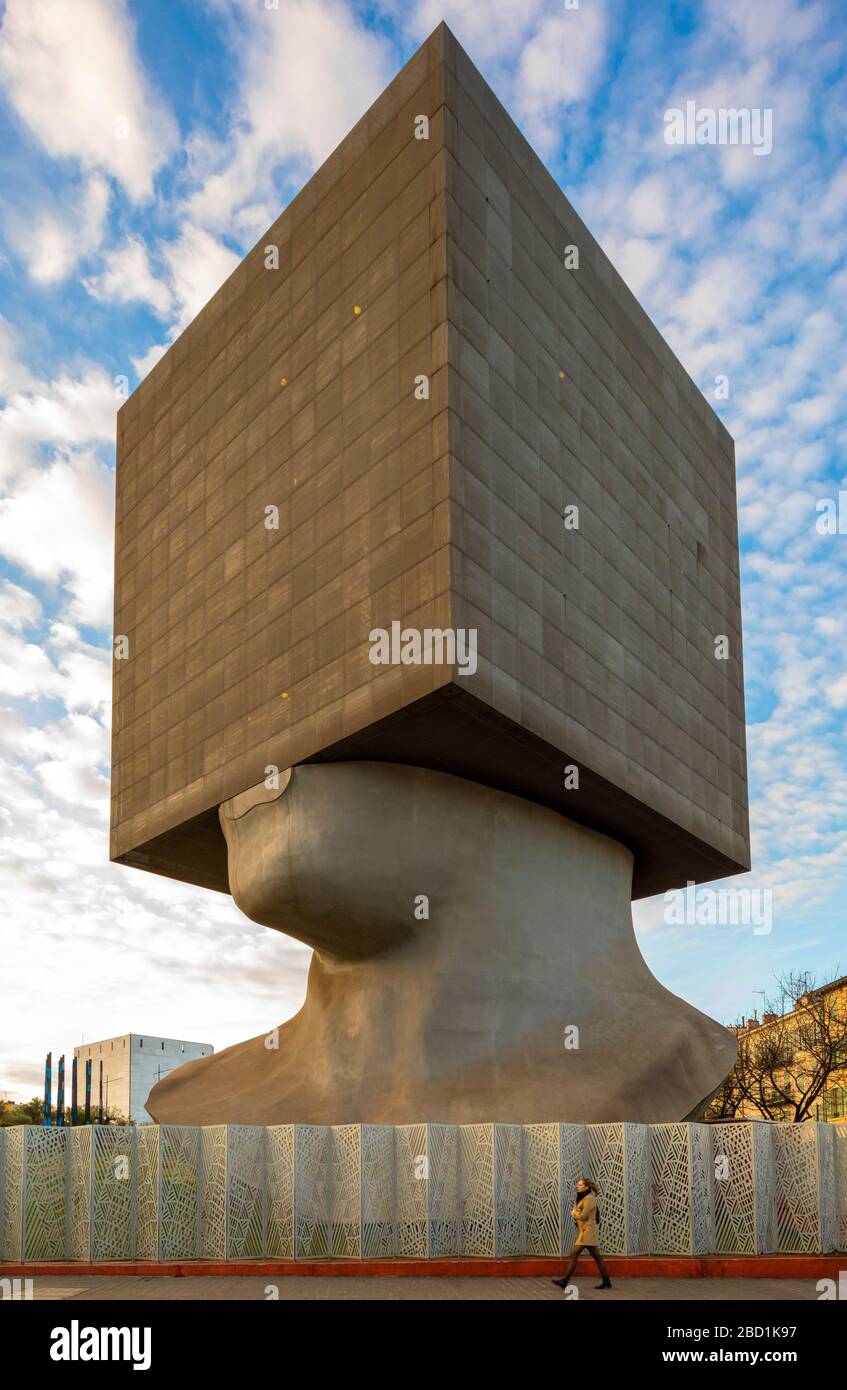 The Square Head Building, Nice, Alpes-Maritimes, Cote d'Azur, French ...