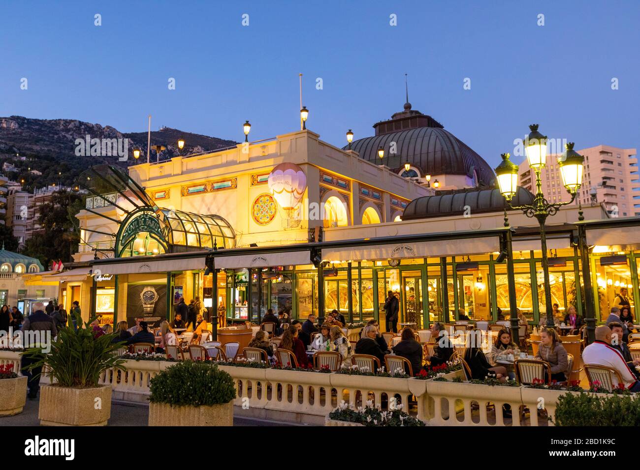 Cafe de Paris, Monte Carlo, Monaco, Mediterranean, Europe Stock Photo ...