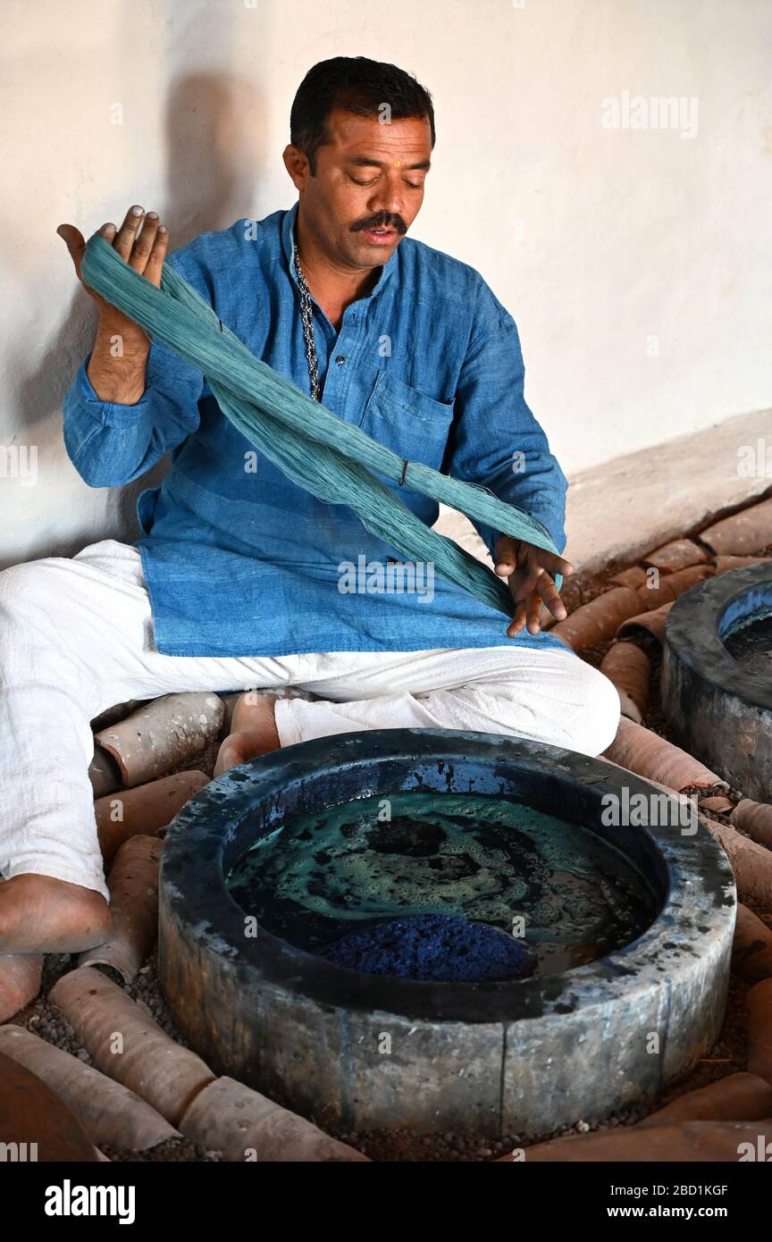 Indigo dyeing hi-res stock photography and images - Alamy