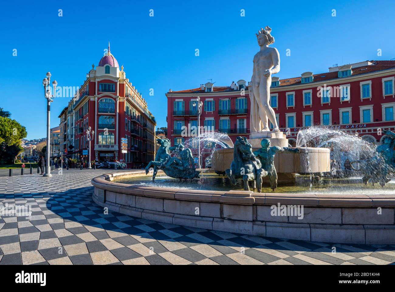Statue of Apollo at Place Massena, Nice, Alpes-Maritimes, Cote d'Azur ...