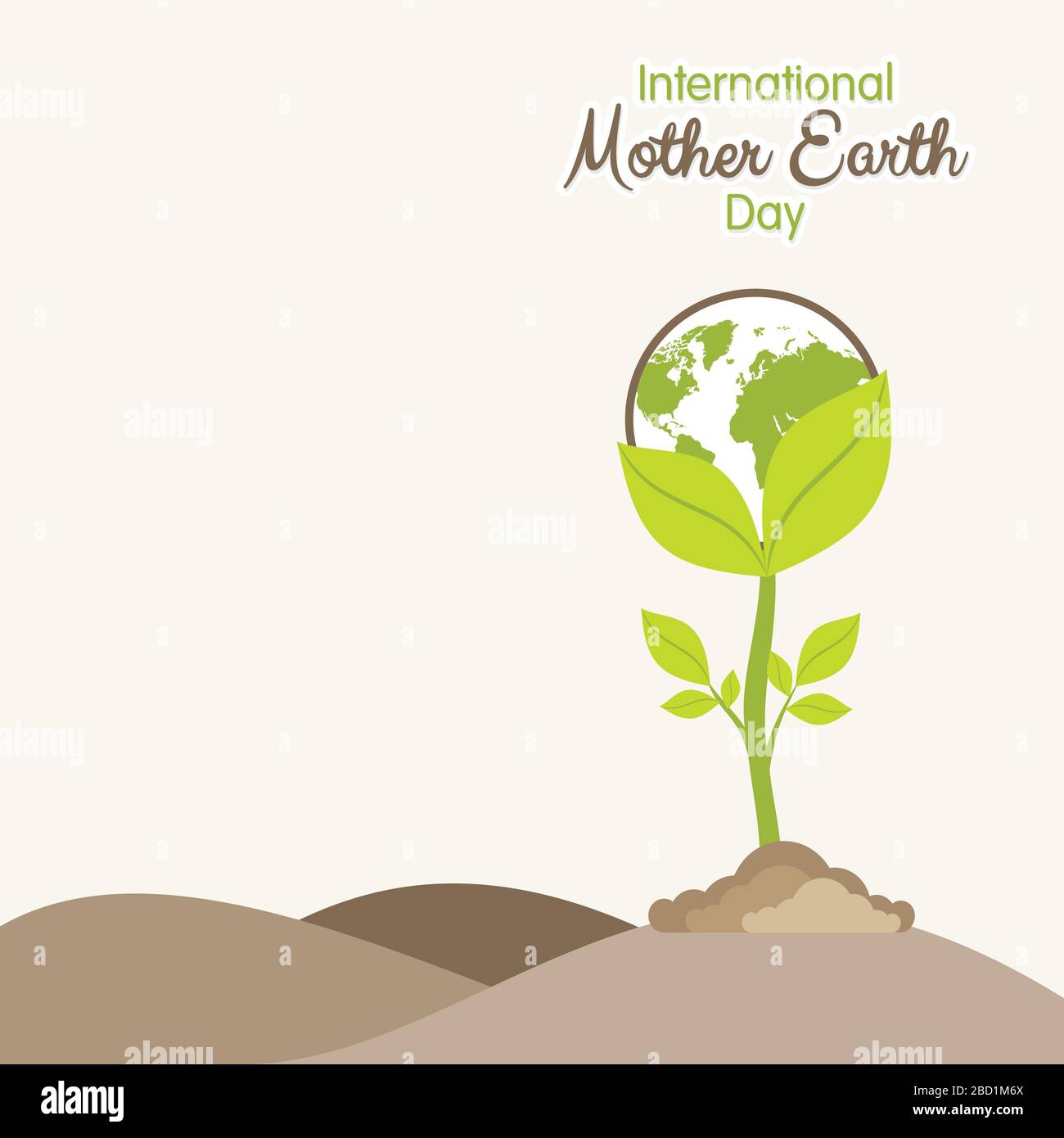 creative illustration of international mother earth day poster design ...