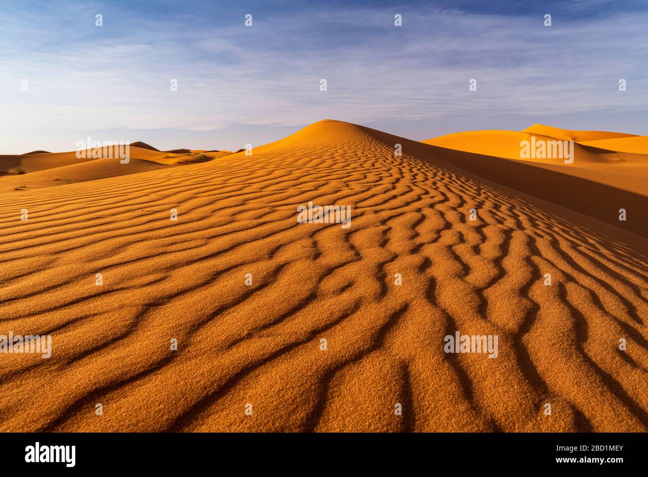 Ripples in sand dunes, Sahara Desert, Morocco, North Africa, Africa ...