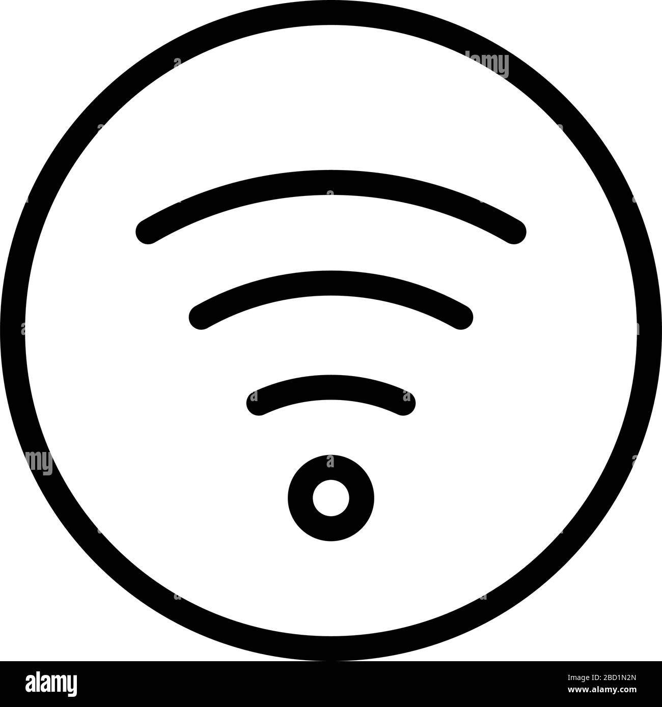 Internet wireless icon vector outline illustration Stock Vector Image ...