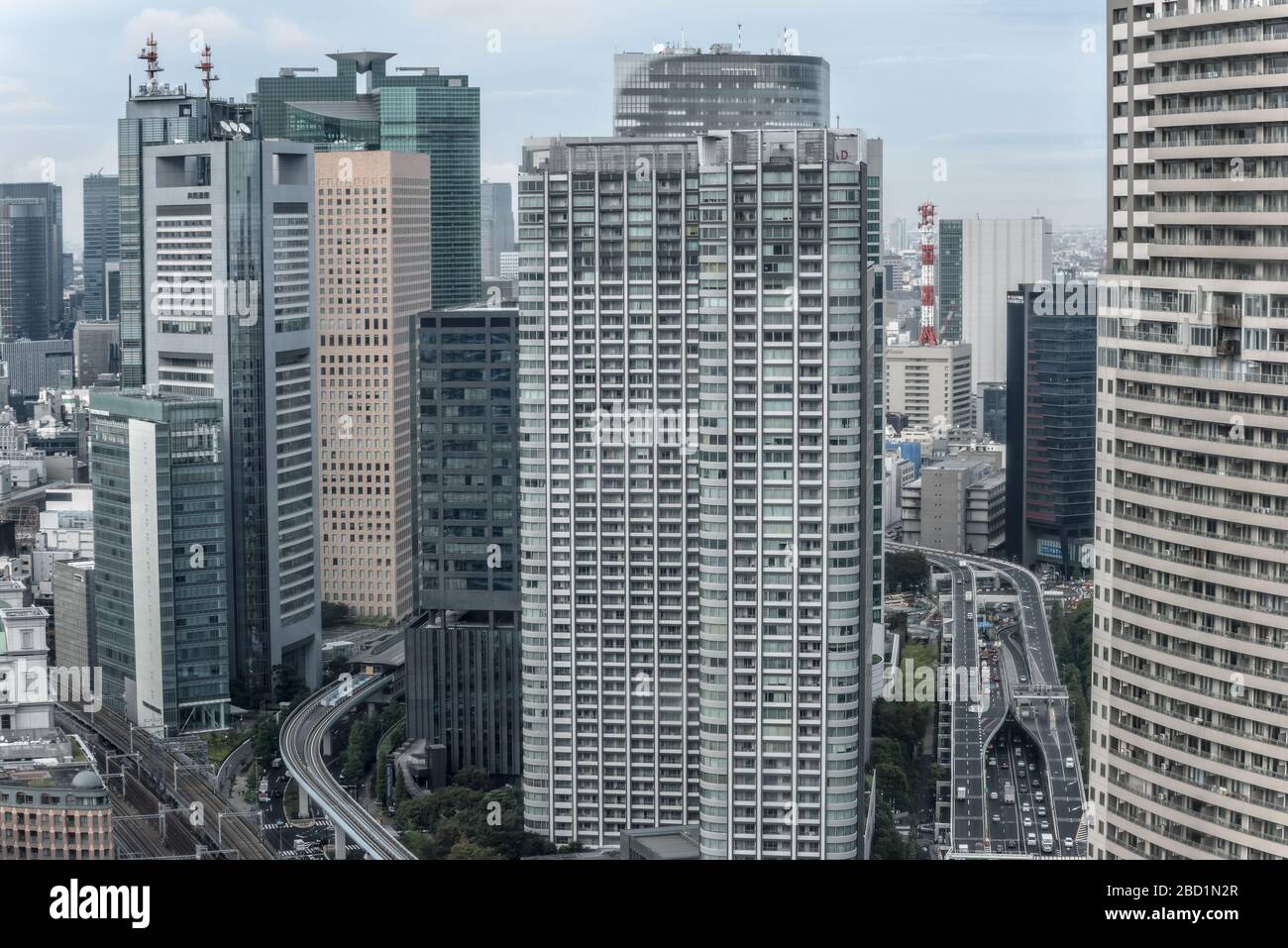 Tokyo, Japan - Sep 27, 2018: Tokyo cityscape view from observatory of ...