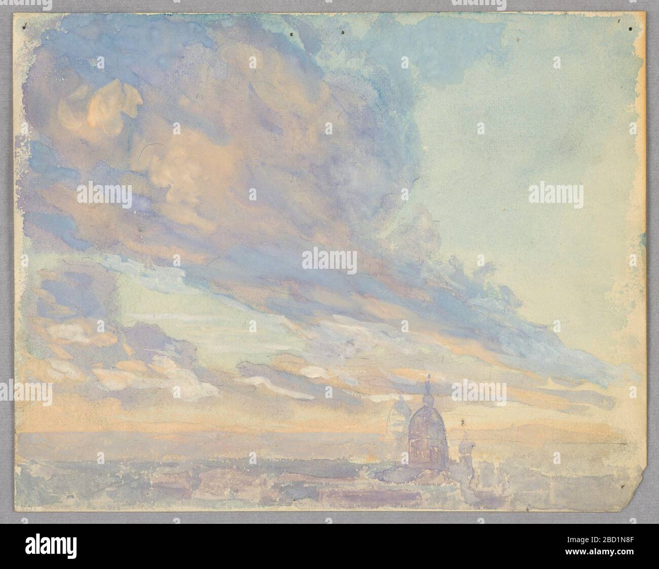 Study of clouds Rome Italy. Research in ProgressSketch of clouds with ...