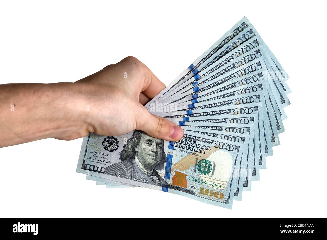 Hand giving money isolated hi-res stock photography and images - Alamy