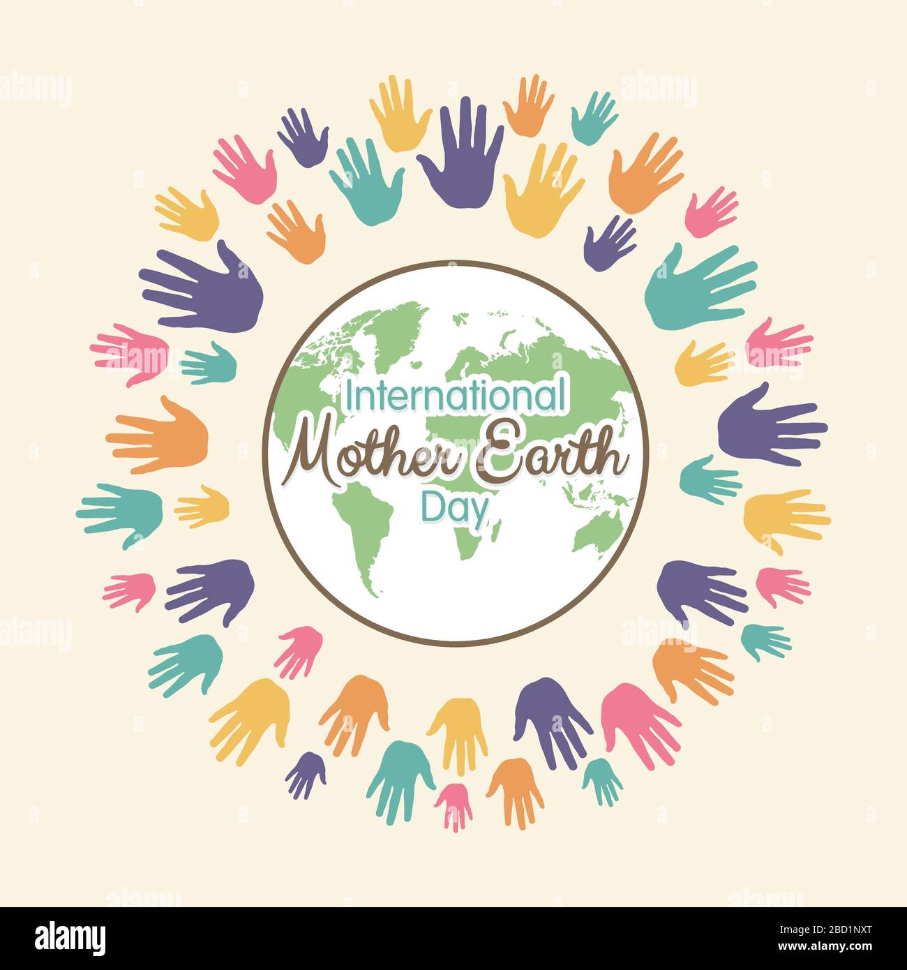 creative illustration of international mother earth day poster design ...