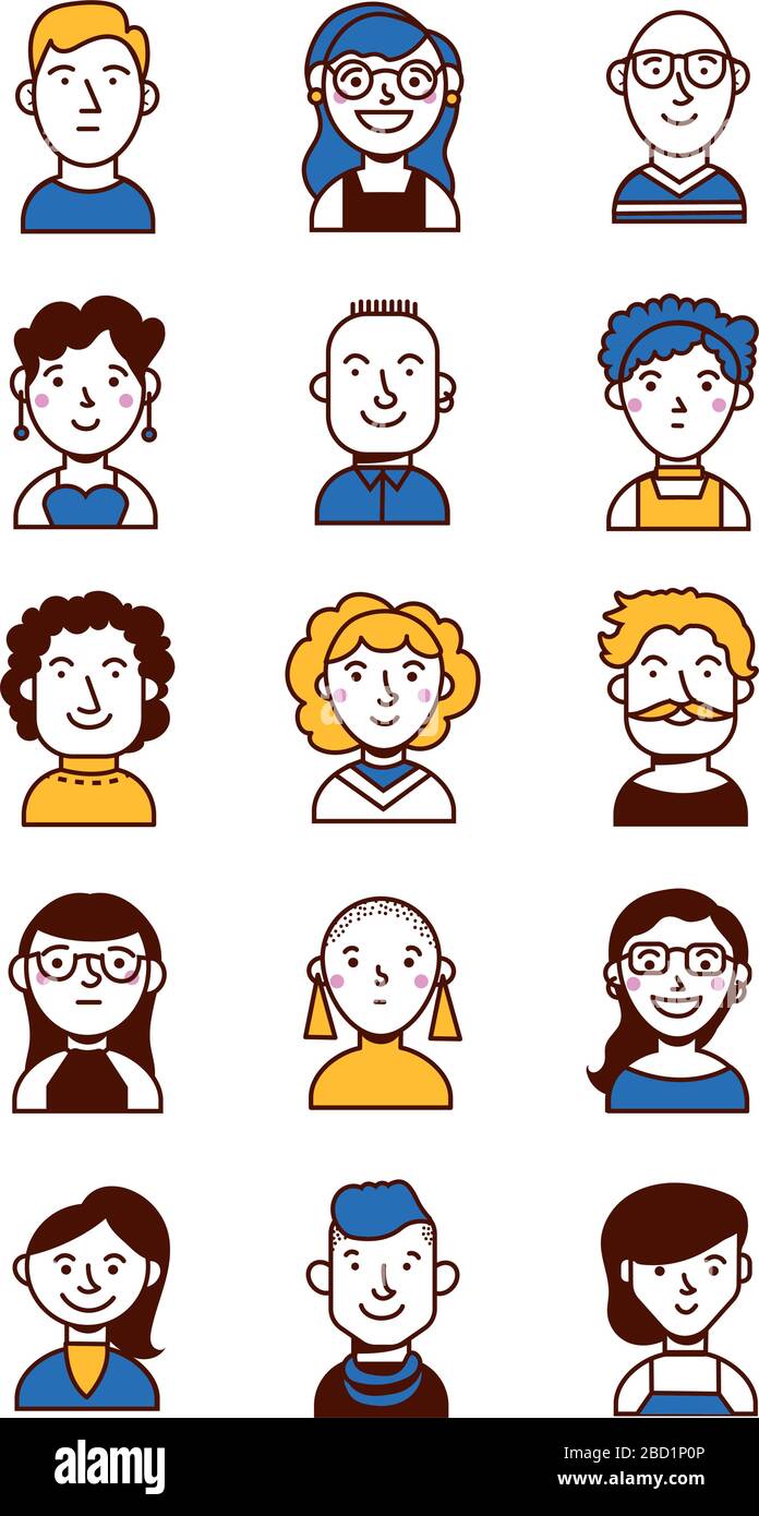 bundle of people group characters Stock Vector Image & Art - Alamy