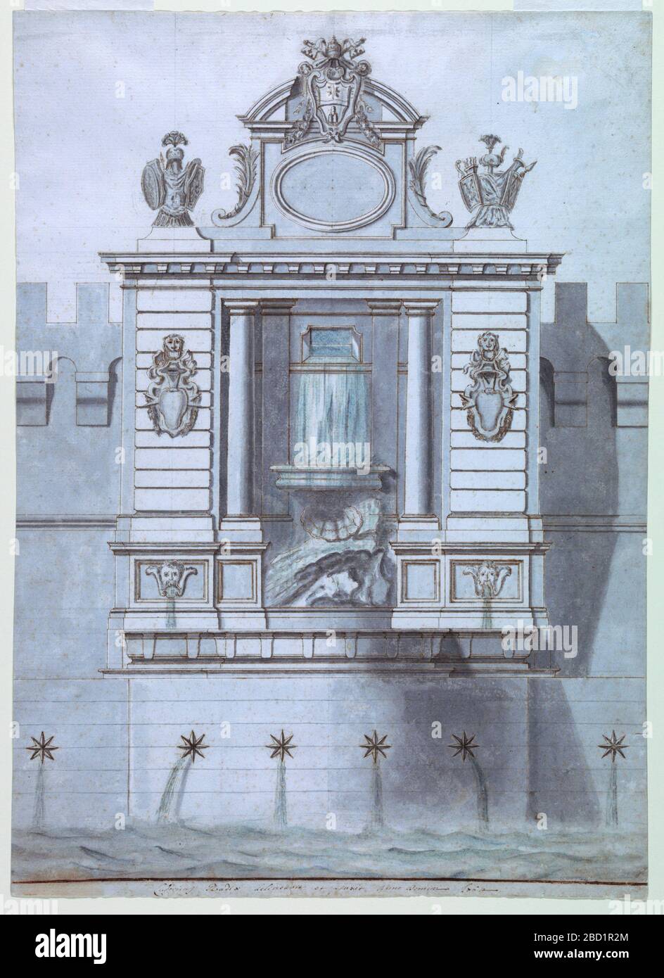 Design for a Fountain. Research in ProgressAn aedicule with the papal ...