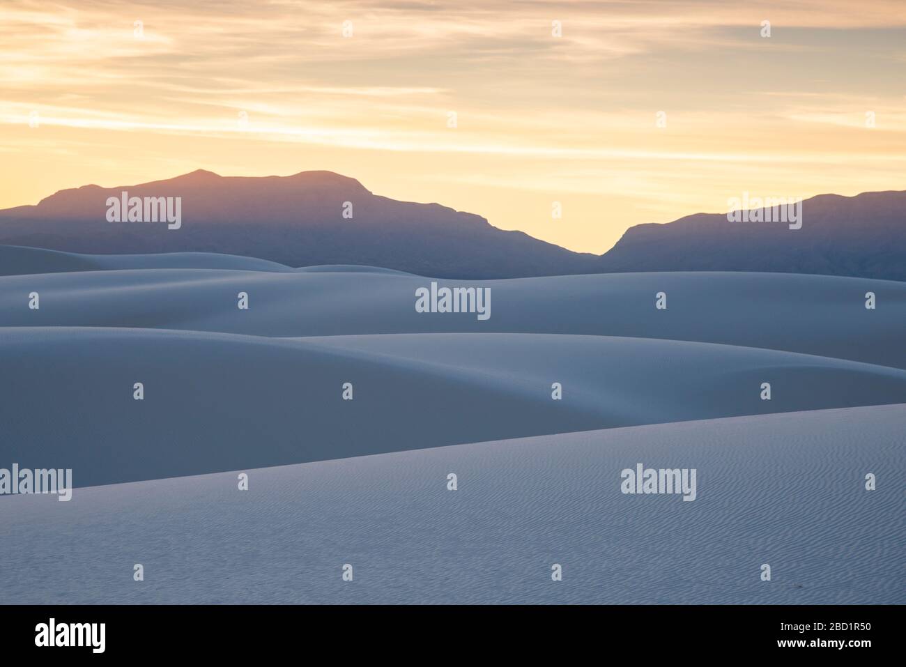 Abstract landscape of White Sands National Park, New Mexico, United ...