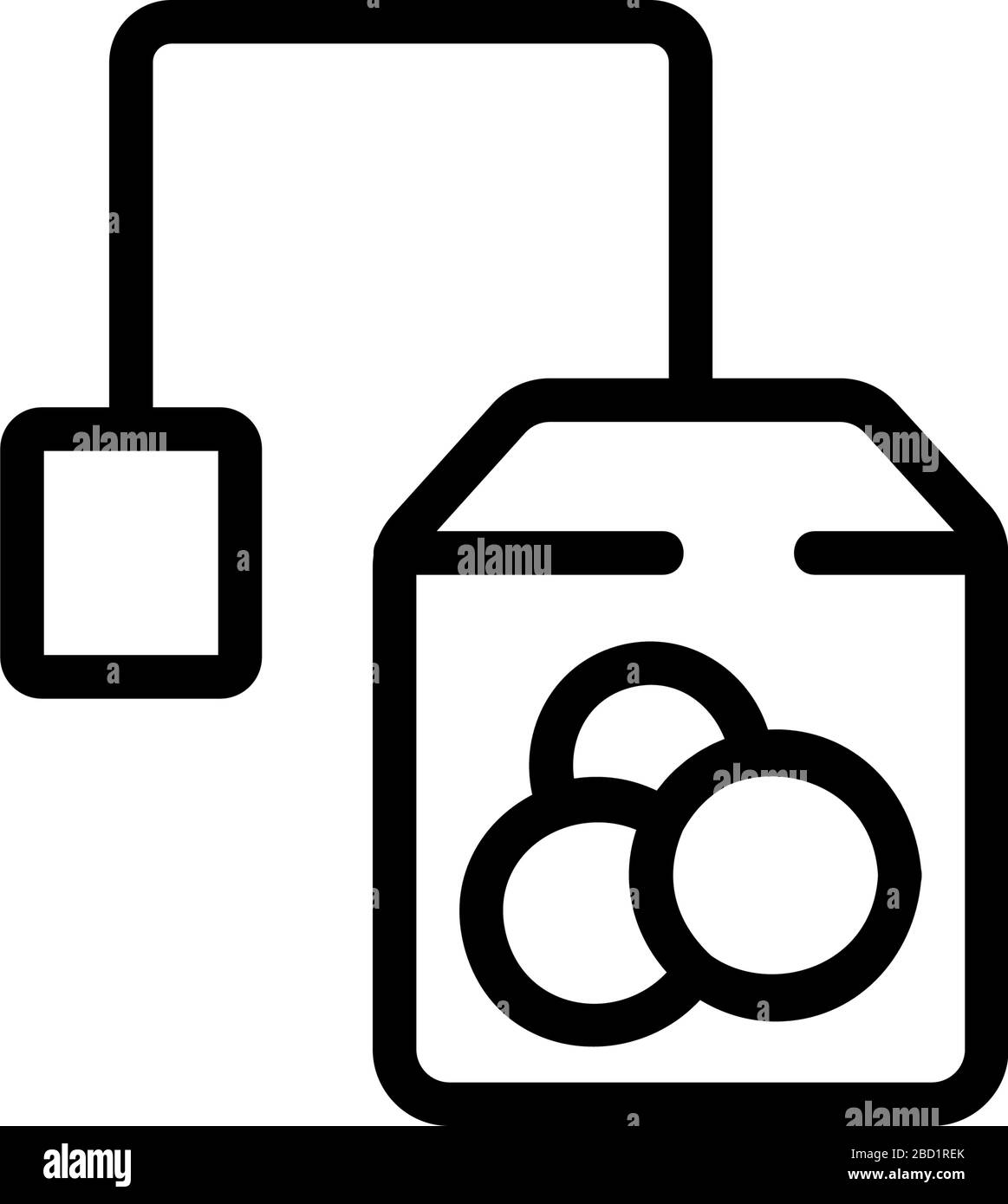 blueberry tea icon vector outline illustration Stock Vector Image & Art ...