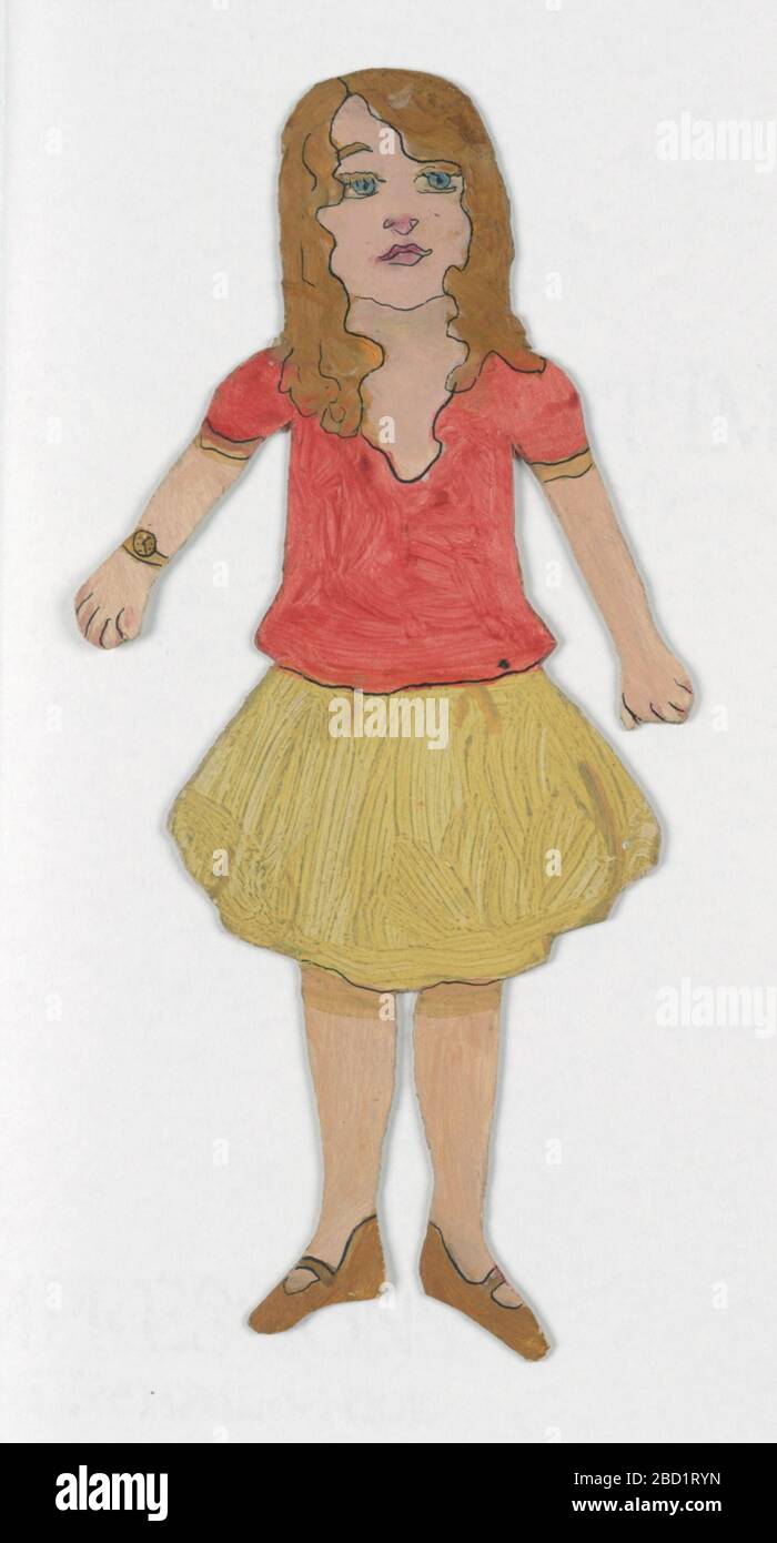 Figure Toy. Research in ProgressPaper doll of a female figure wearing a ...