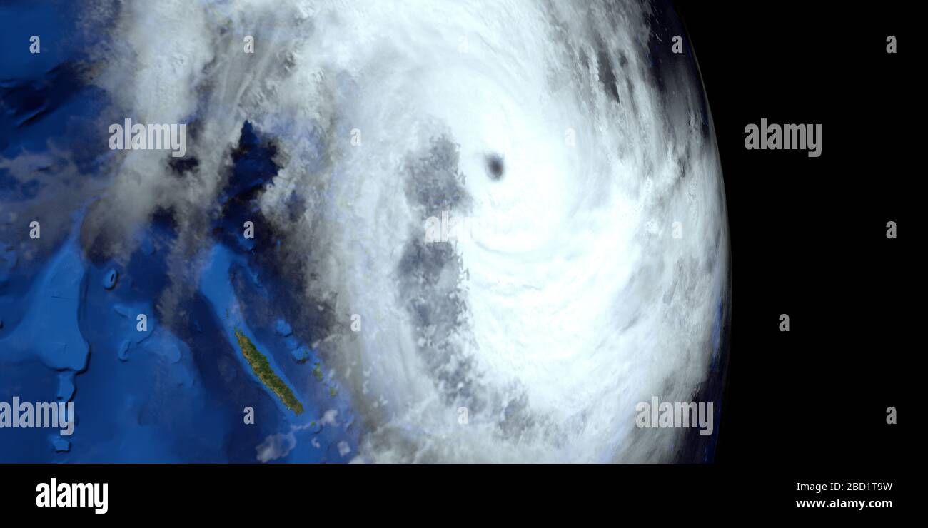 Tropical Cyclone Harold Hurricane 3D image Stock Photo - Alamy