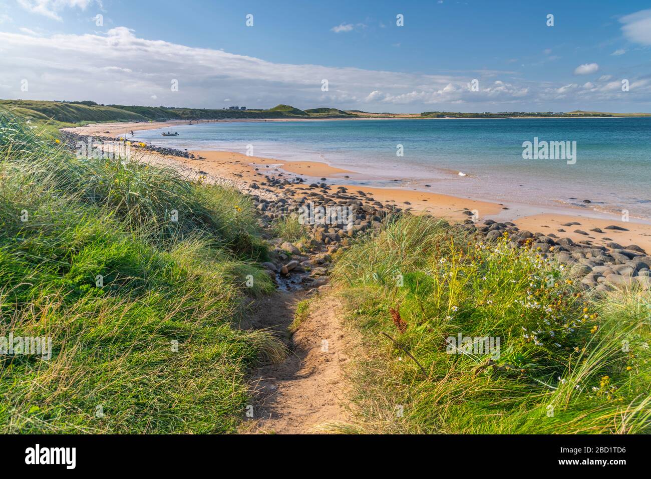 Beach, Embleton Bay, Northumberland, England, United Kingdom, Europe ...
