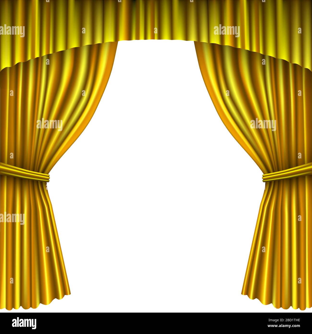 Gold curtain background on white Stock Vector Image & Art - Alamy