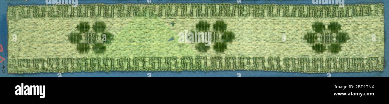 Trimming. Research in ProgressGreen trimming fragment with a design of ...