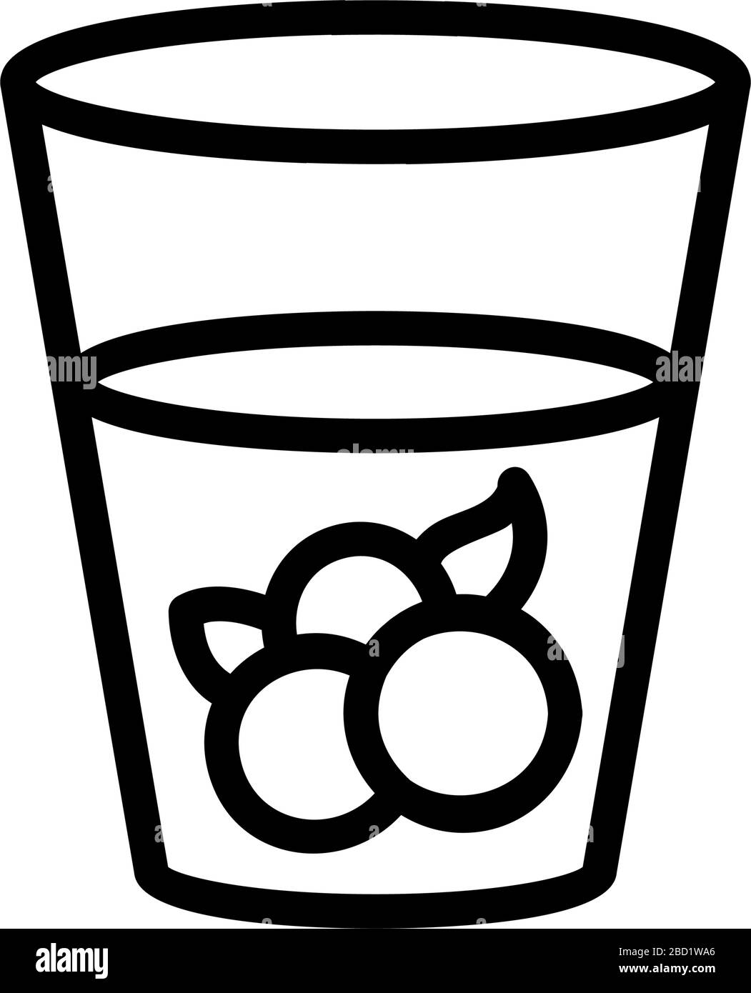 blueberry tea icon vector outline illustration Stock Vector Image & Art ...
