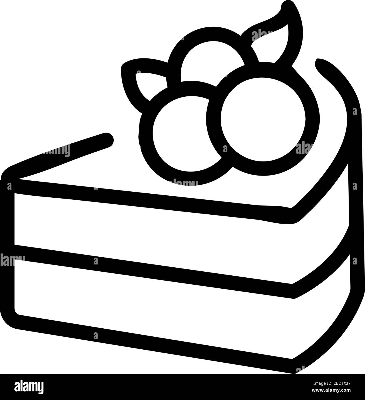blueberry pie icon vector outline illustration Stock Vector Image & Art ...