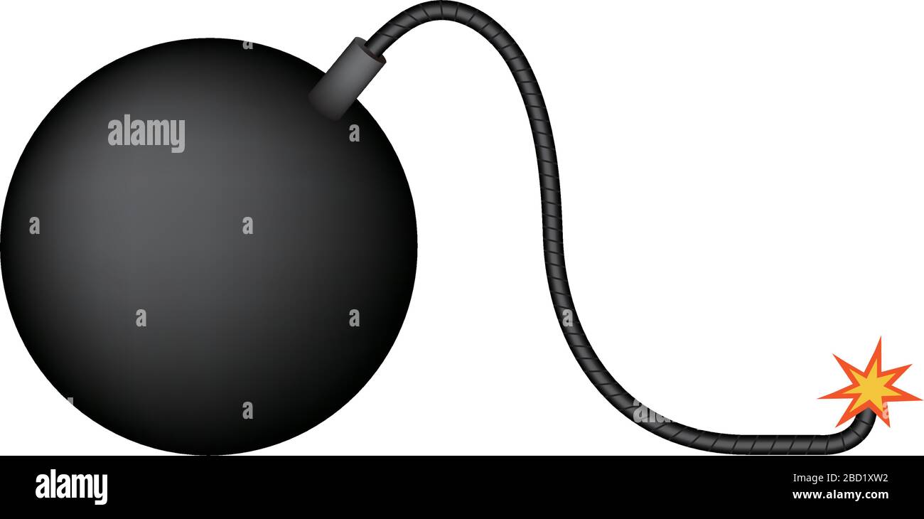 simple bomb illustration Stock Vector Image & Art - Alamy