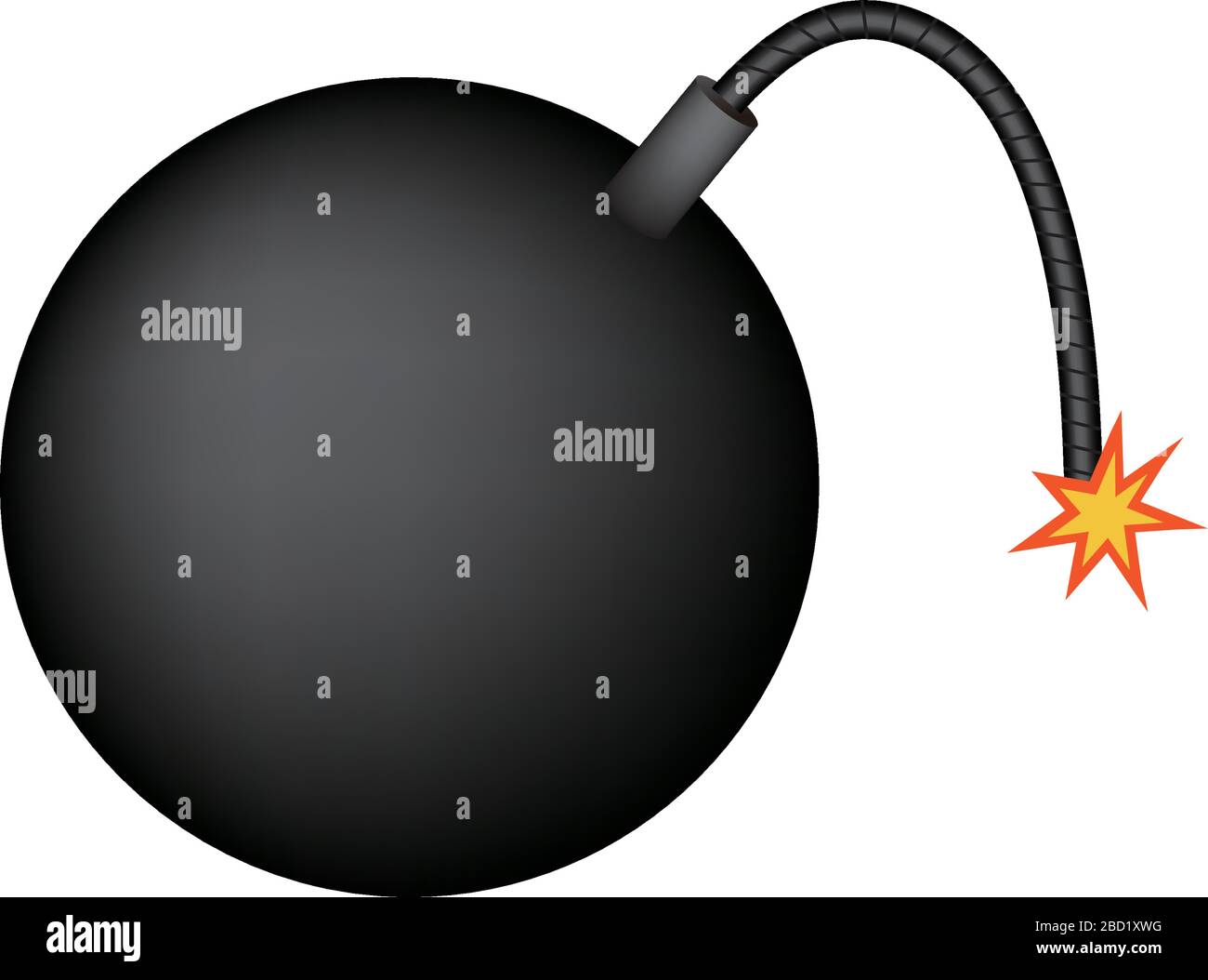 simple bomb illustration Stock Vector Image & Art - Alamy