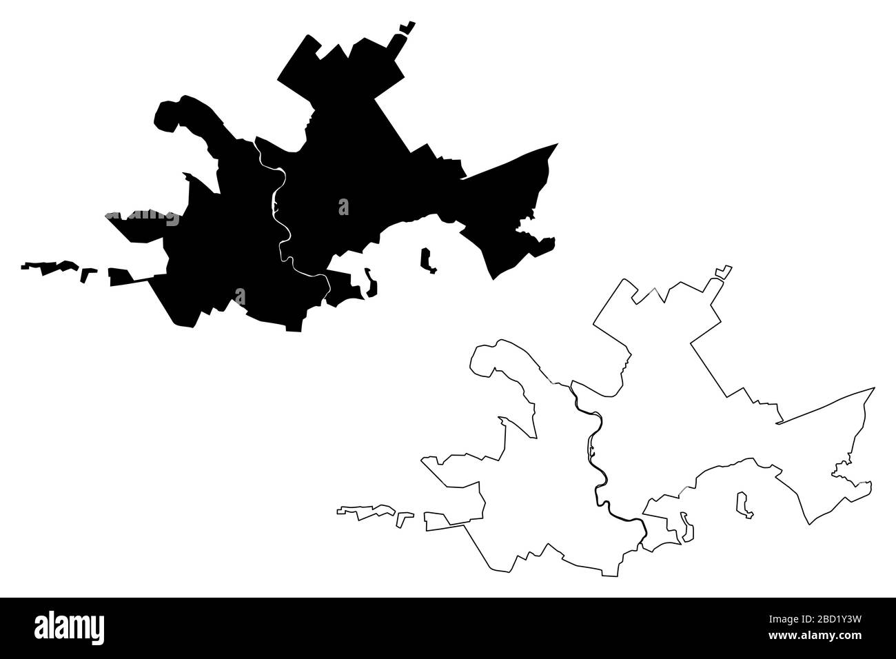 Stary Oskol City (Russian Federation, Russia, Belgorod Oblast) map ...