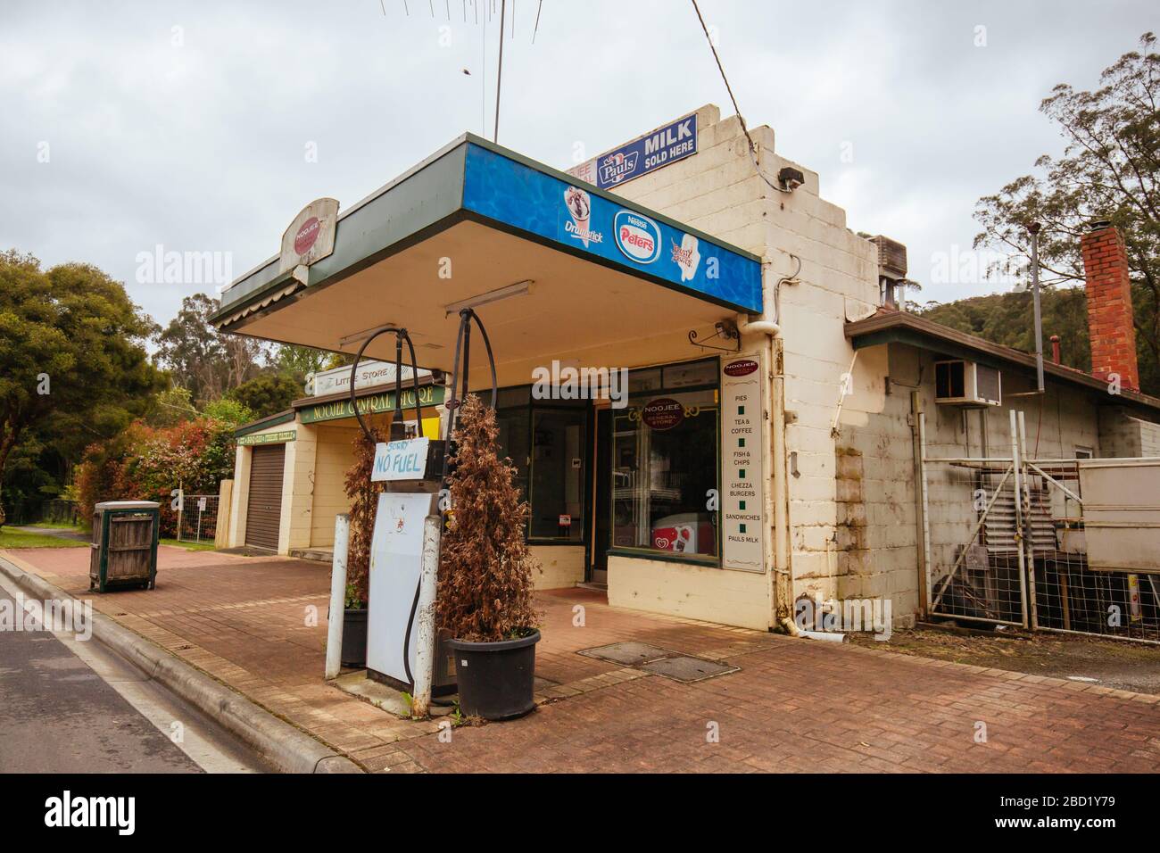 Old dwellings in Noojee Township Stock Photo - Alamy