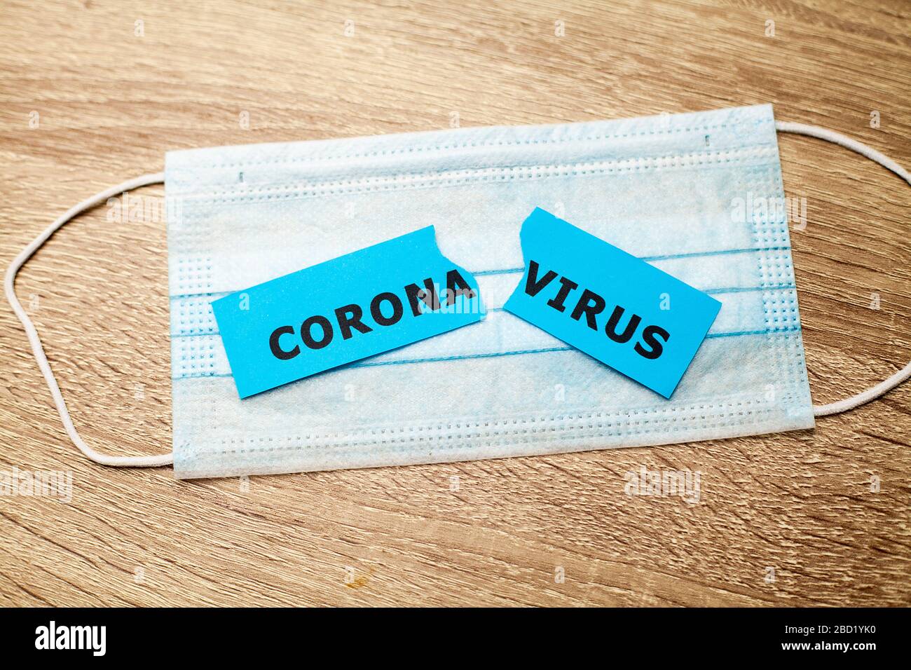 Typical mask for covering the mouth and nose for protection against the ...