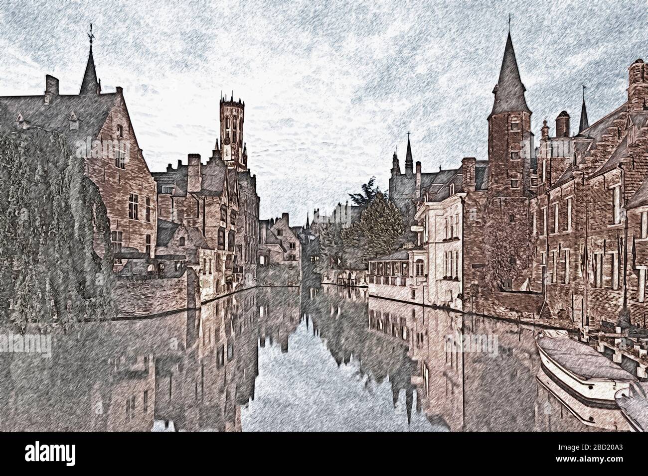 Brugge river photo hi-res stock photography and images - Alamy