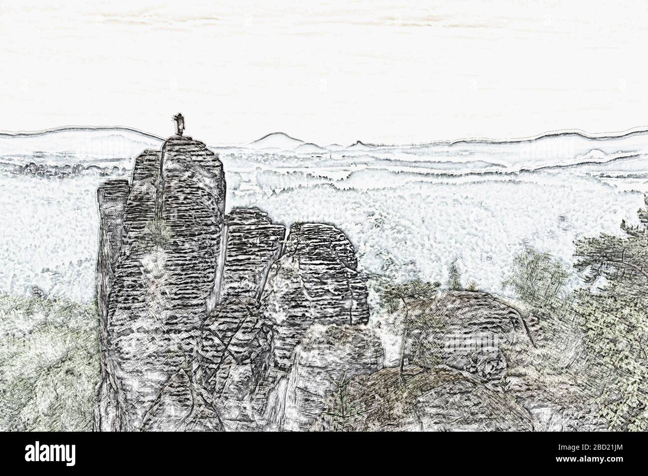 Rock skizze hi-res stock photography and images - Alamy