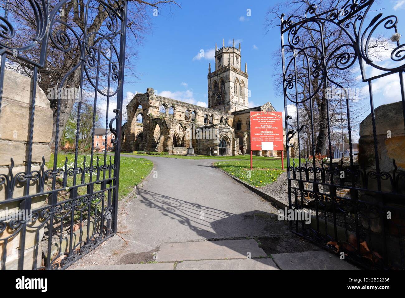 All Saints Church in Pontefract Stock Photo - Alamy