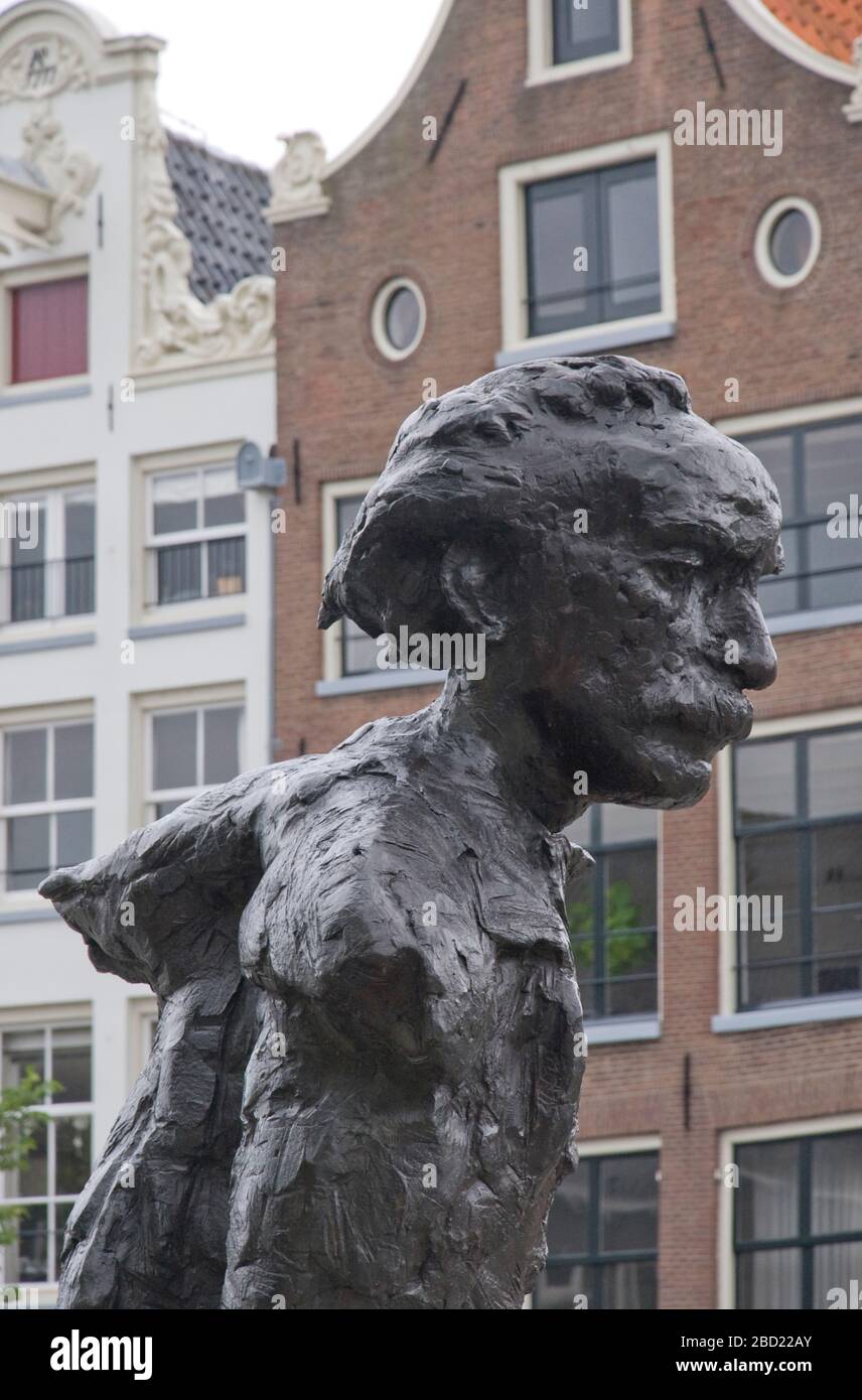 Eduard Douwes Dekker statue by Hans Bayens in Amsterdam the Netherlands ...