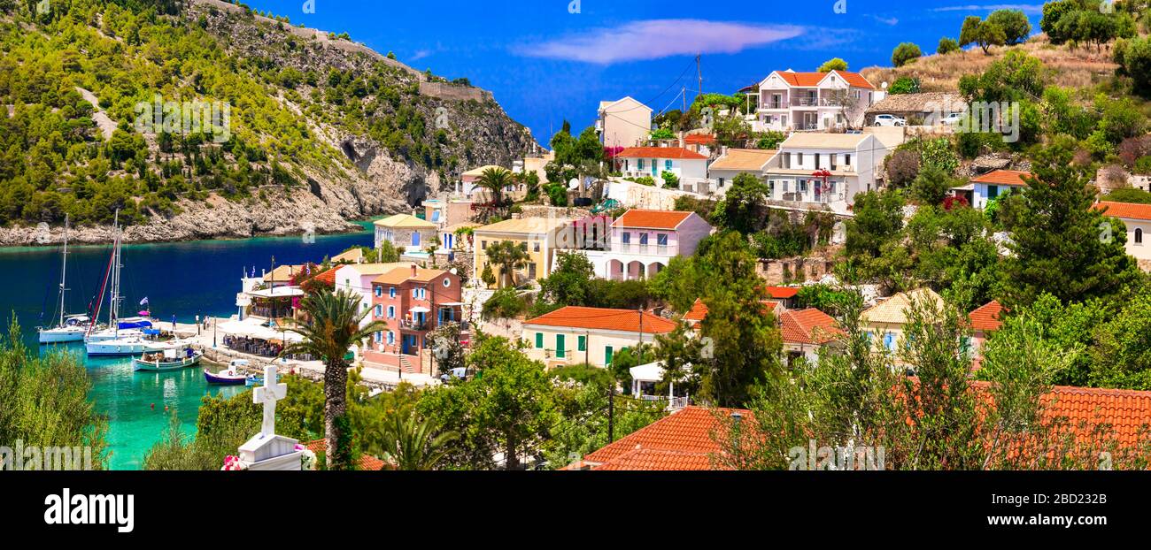 Assos beach kefalonia greece hi-res stock photography and images - Alamy