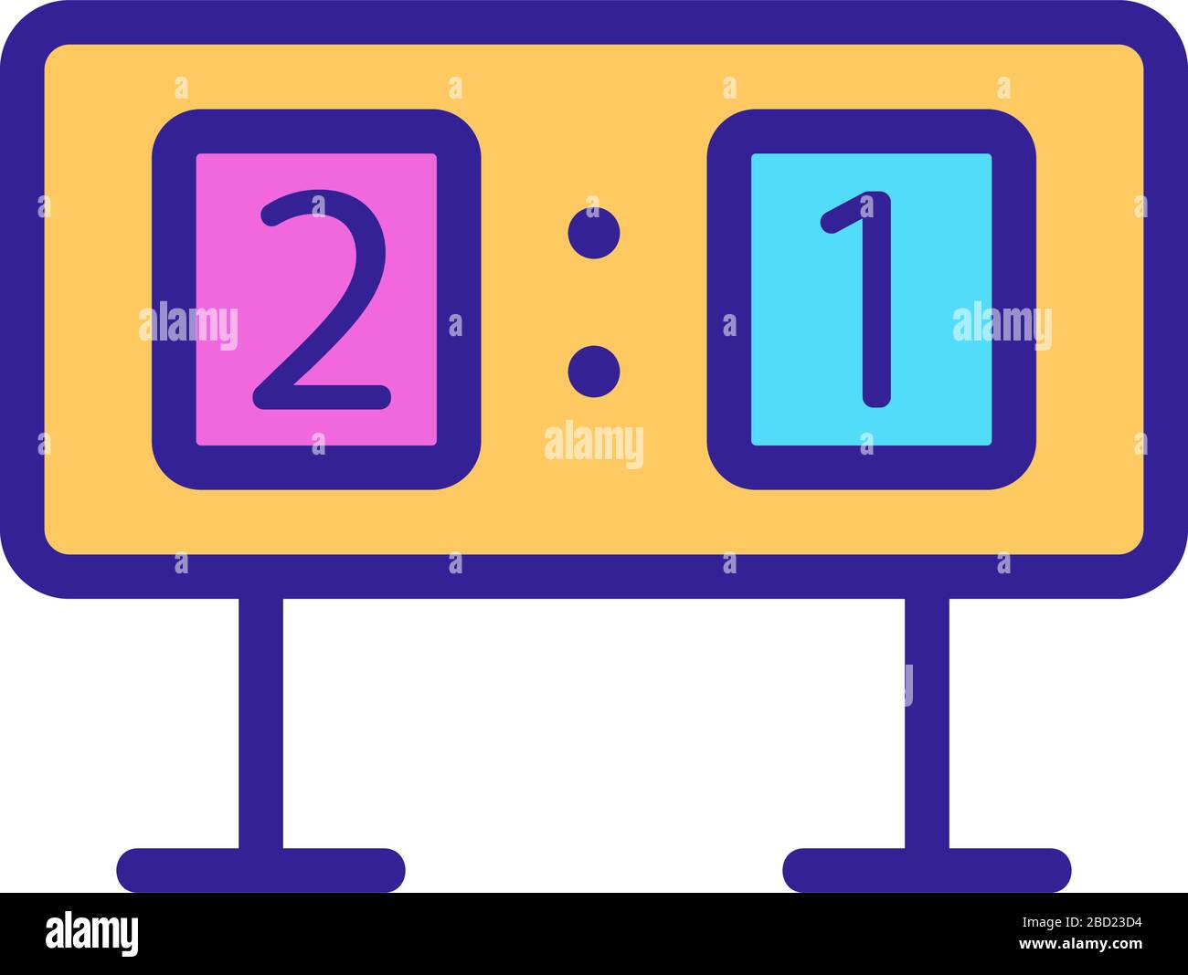 scoreboard icon vector outline illustration Stock Vector Image & Art ...
