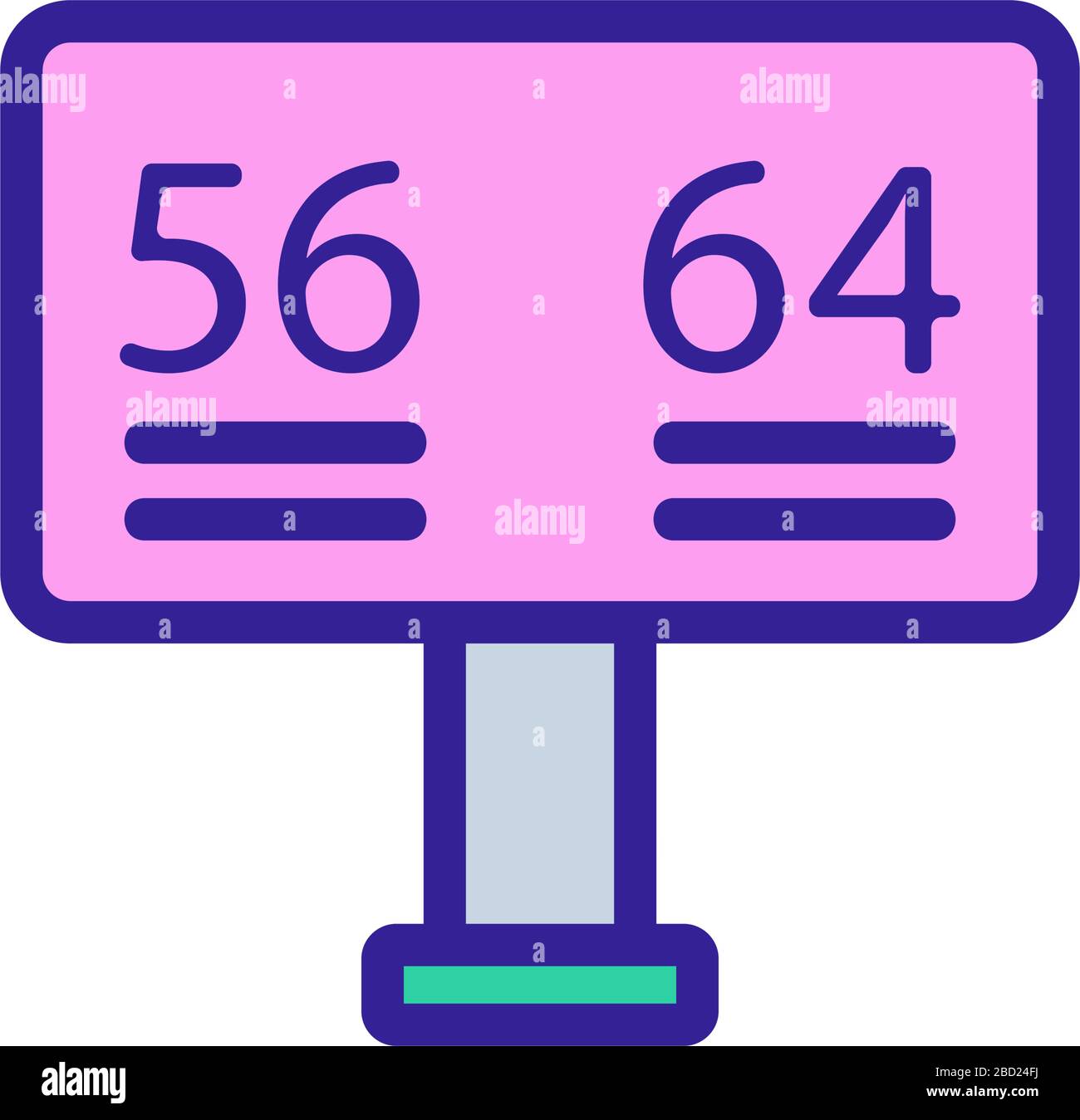 scoreboard cricket icon vector outline illustration Stock Vector Image ...