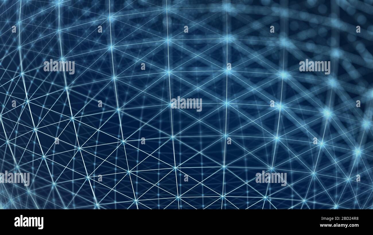 Blockchain network connection structure, data digital background Stock ...