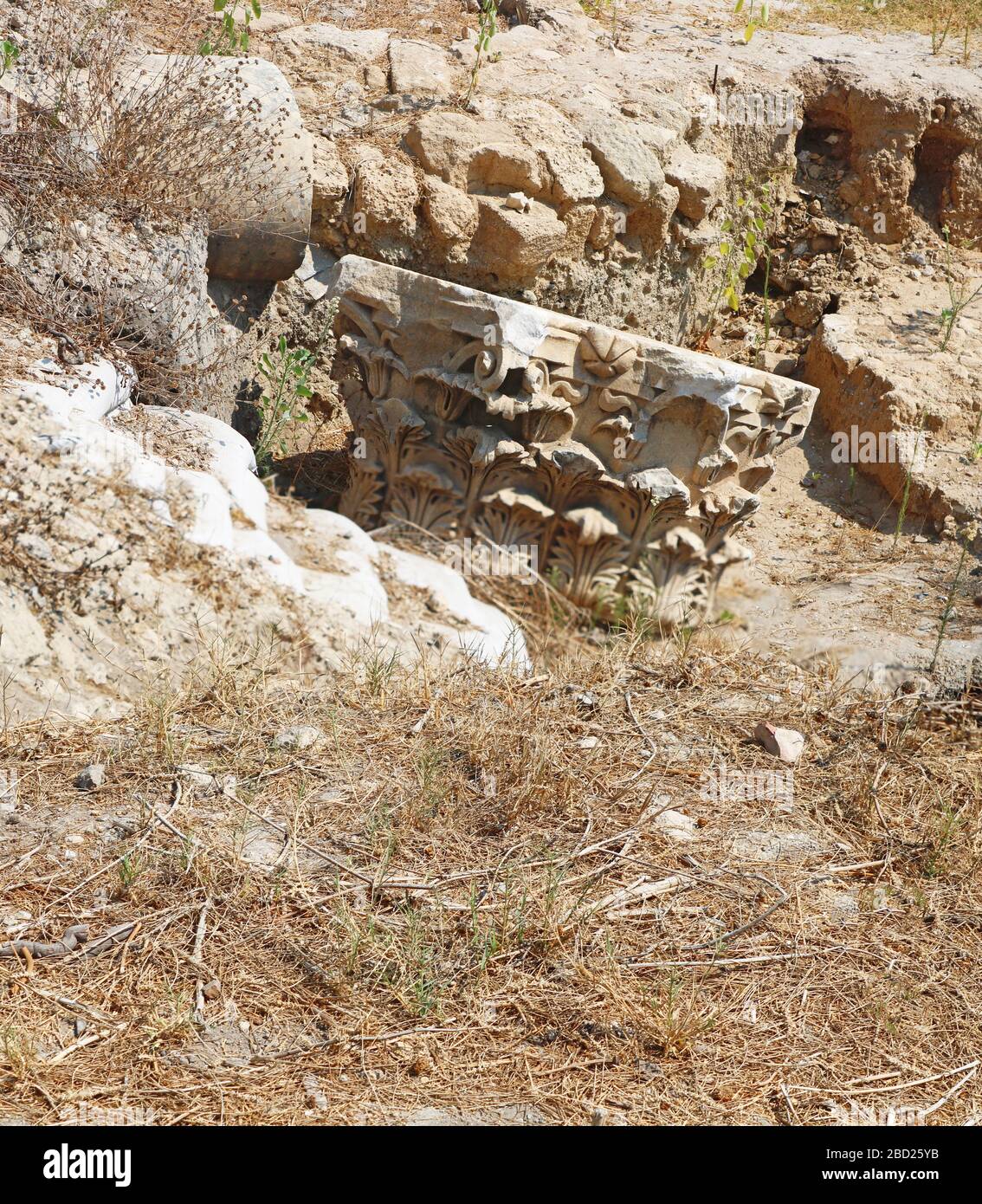 Roman ruins in the park, Ashkelon, Israel Stock Photo - Alamy