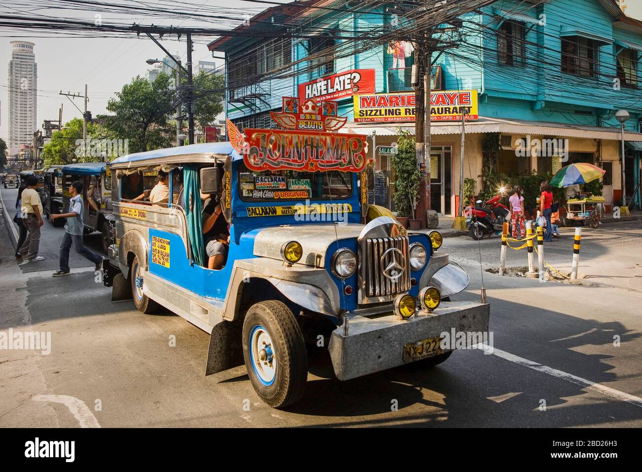 A fanciful Jeepney, the public transport on the Philippines in Manila ...