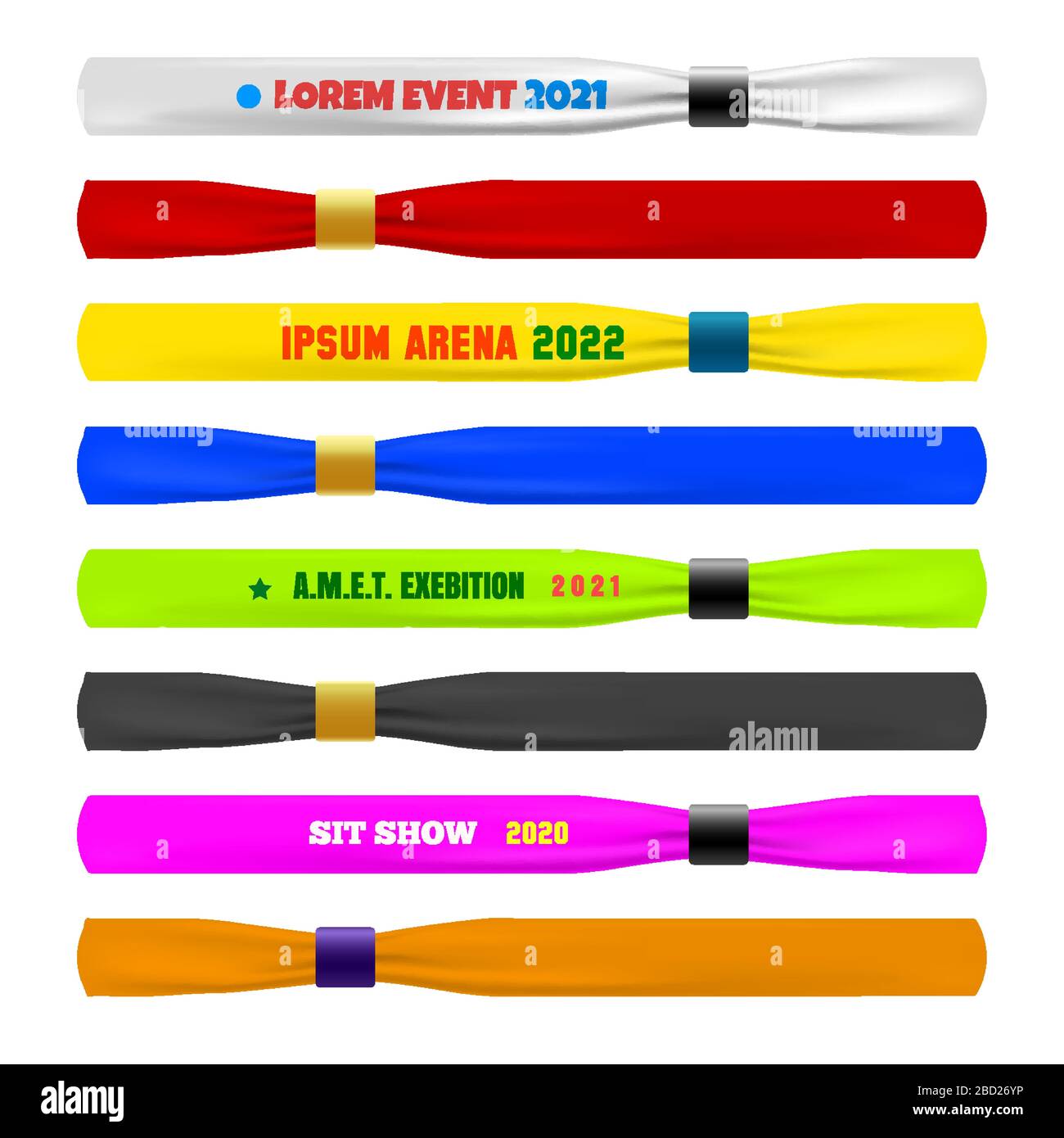 Event entry wristbands Cut Out Stock Images & Pictures - Alamy