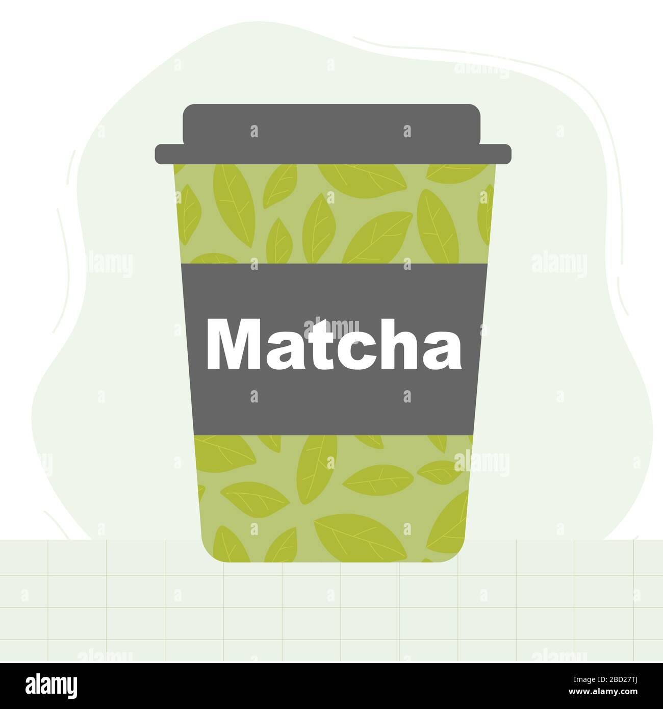 Matcha donut Stock Vector Images - Alamy