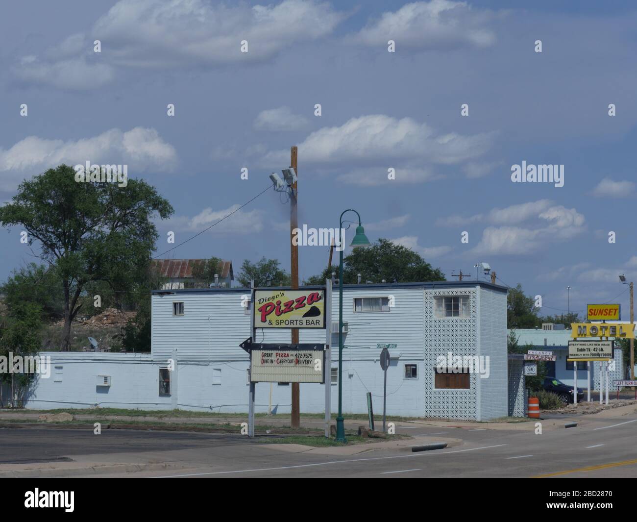 Sta Rosa, New Mexico- August 2018: Street photography with roadside ...
